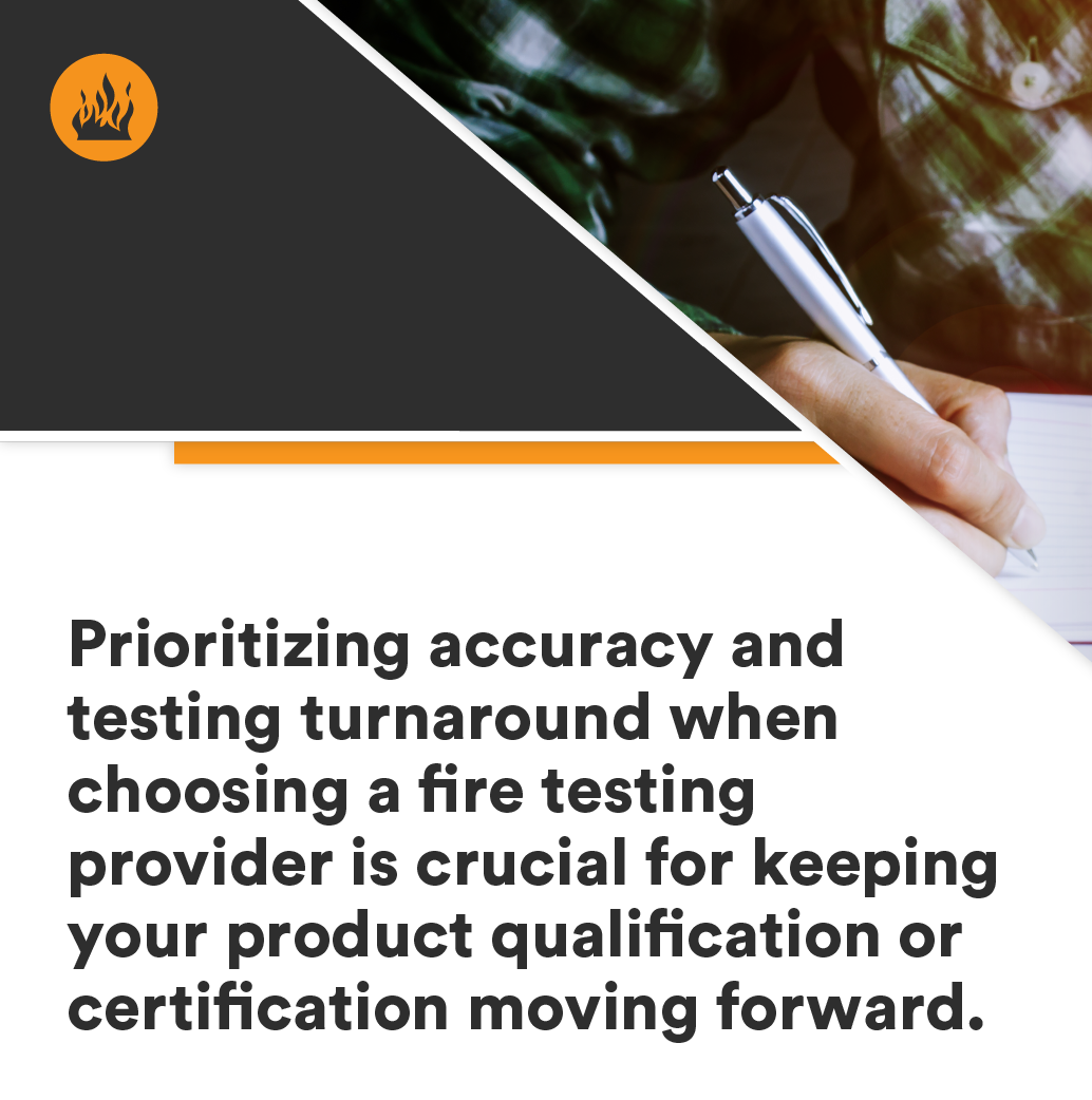How to Select the Right Fire Test for Your Product or Assembly